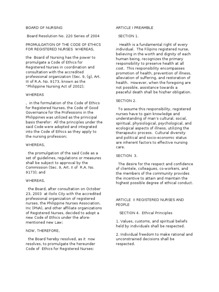 nursing code of ethics | Nursing | Value (Ethics)