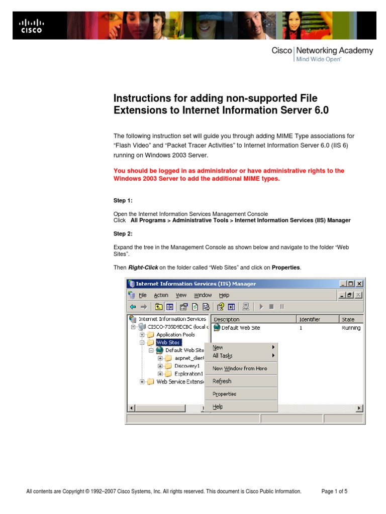 Configuration Of Mime Types For Ie Pdf World Wide Web Internet And Web