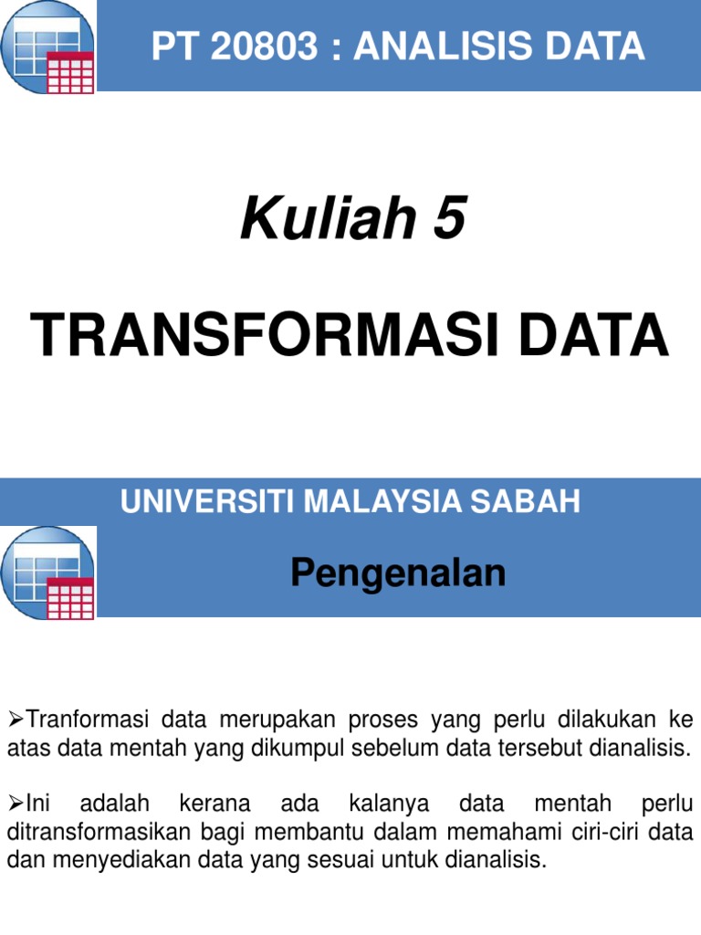 Statistik: Transformasi Data | PDF