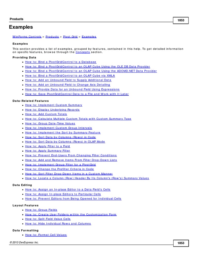 Pivot Table | PDF | Visual Basic .Net | Microsoft Sql Server