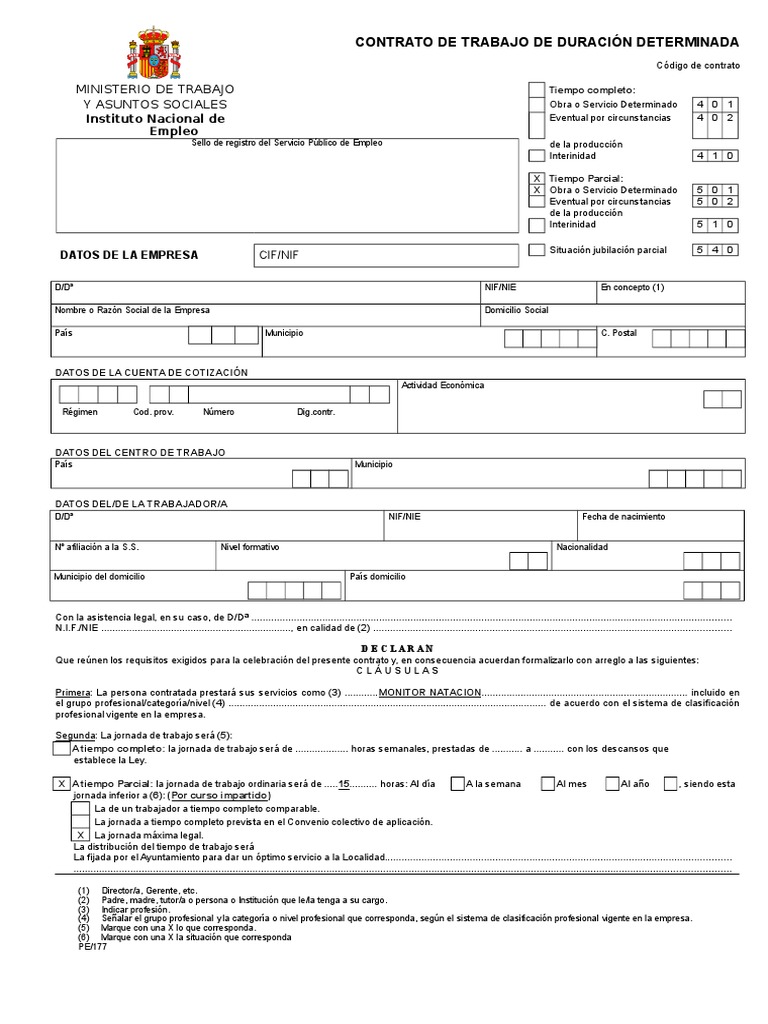 Ver Modelo de Contrato (WORD) | Descargar gratis PDF | Derecho laboral ...