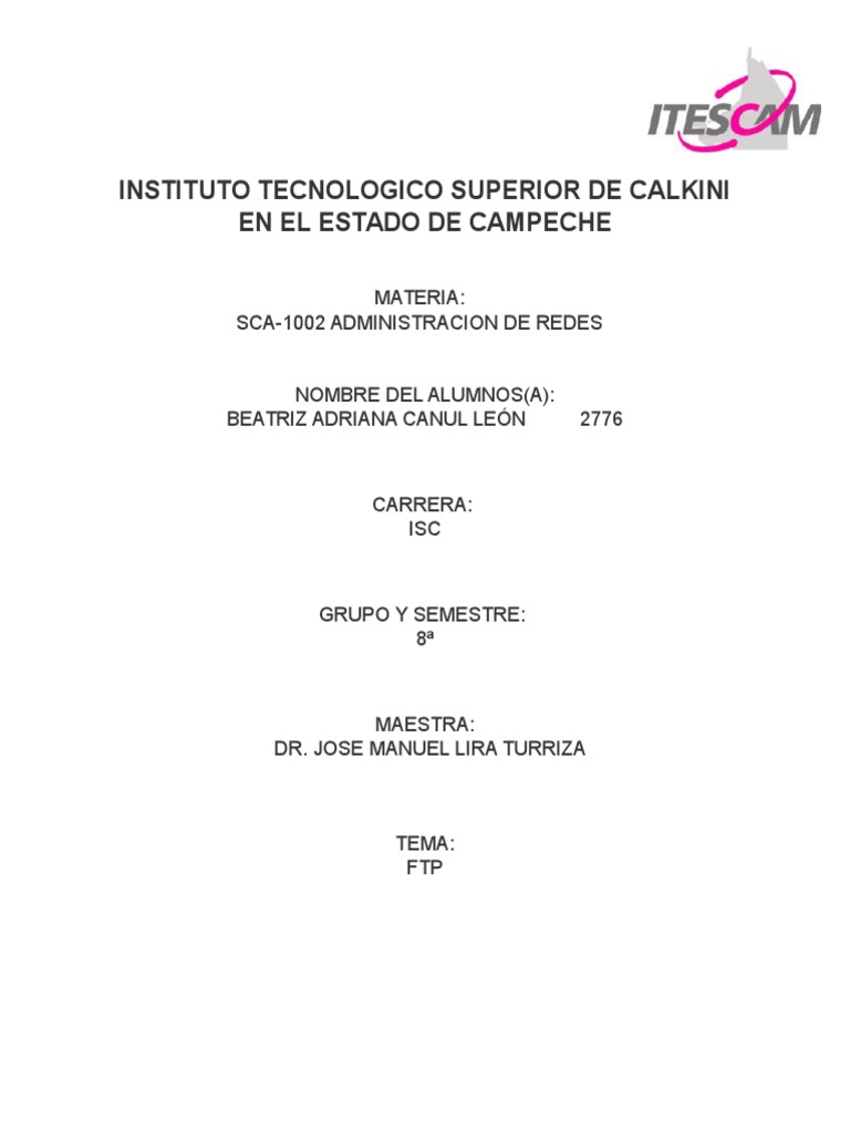 Redes FTP | PDF | Software multiplataforma | Protocolo de transferencia ...