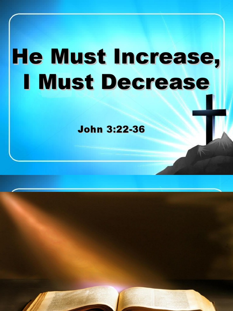 He Must Increase, I Must Decrease | John The Baptist | Jesus