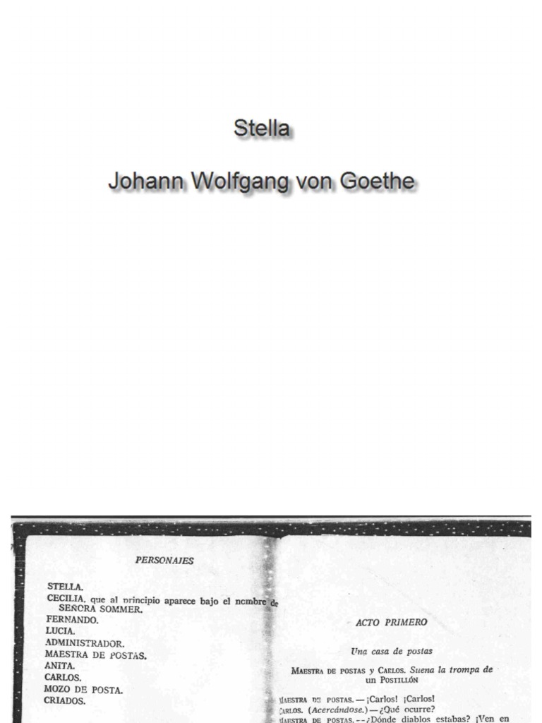 Goethe - Stella | PDF