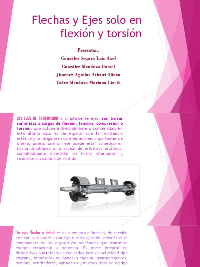 Flechas y Ejes Solo en Flexión y Torsión | PDF | Eje | Fatiga (material)