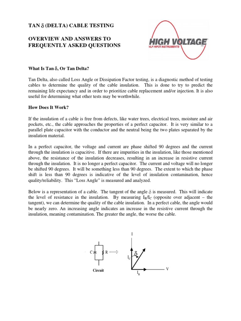 Tan Delta FAQ | PDF | Capacitor | Electromagnetism