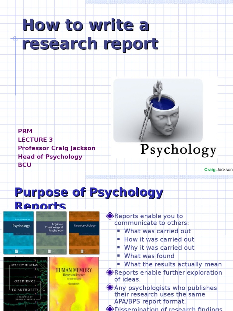 How To Write A Research Report | PDF | Statistics | Recall (Memory)
