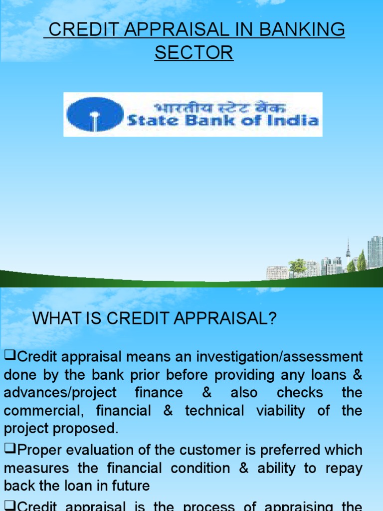 Credit Appraisal Process at SBI | PDF | Credit (Finance) | Debt