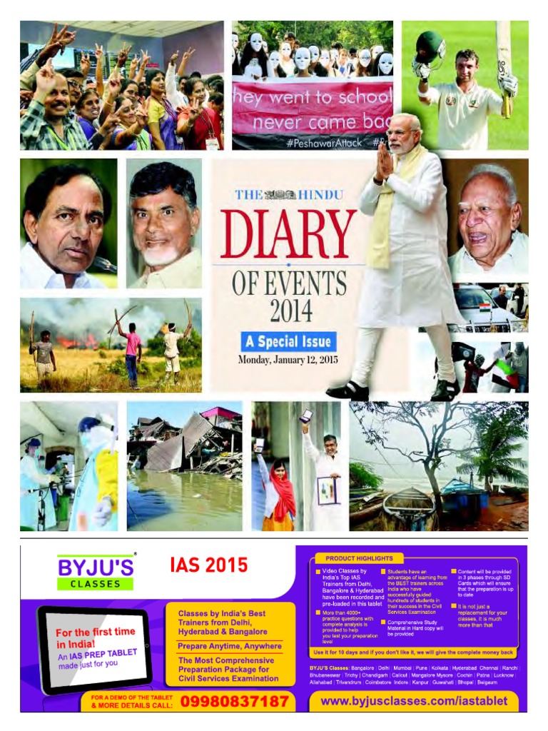 The Hindu Diary of Events | PDF | Indian National Congress | Narendra Modi
