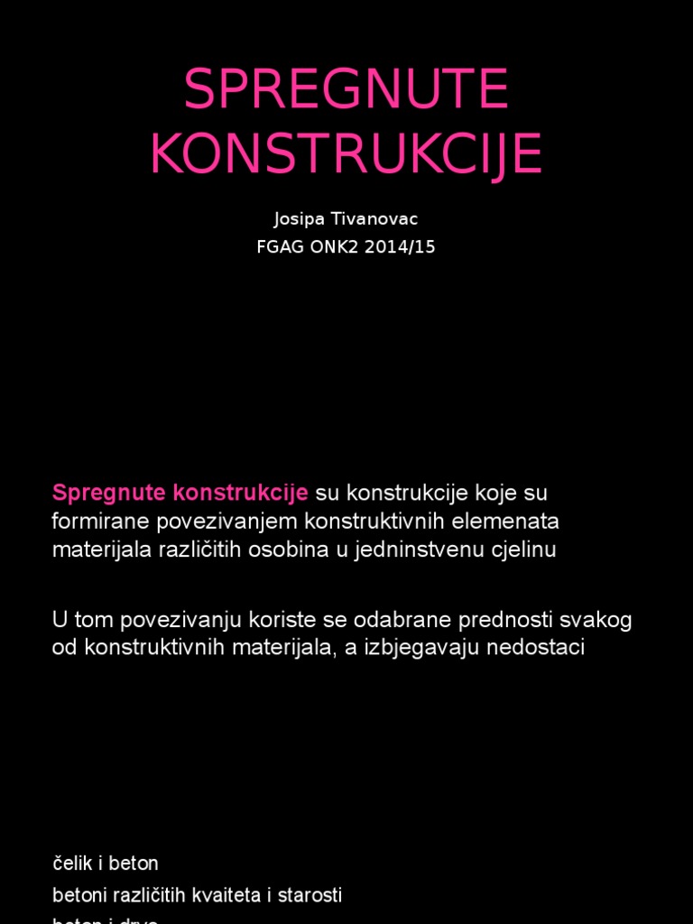Spregnute Konstrukcije | PDF