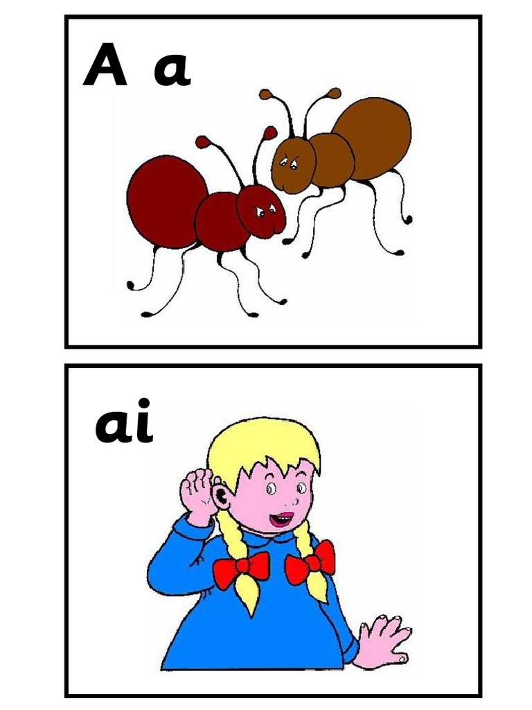 Jolly Phonic Flash Cards - Colour | PDF | Languages | Language Arts ...