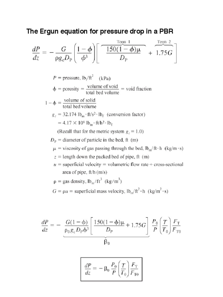 05B Ergun Equation | PDF