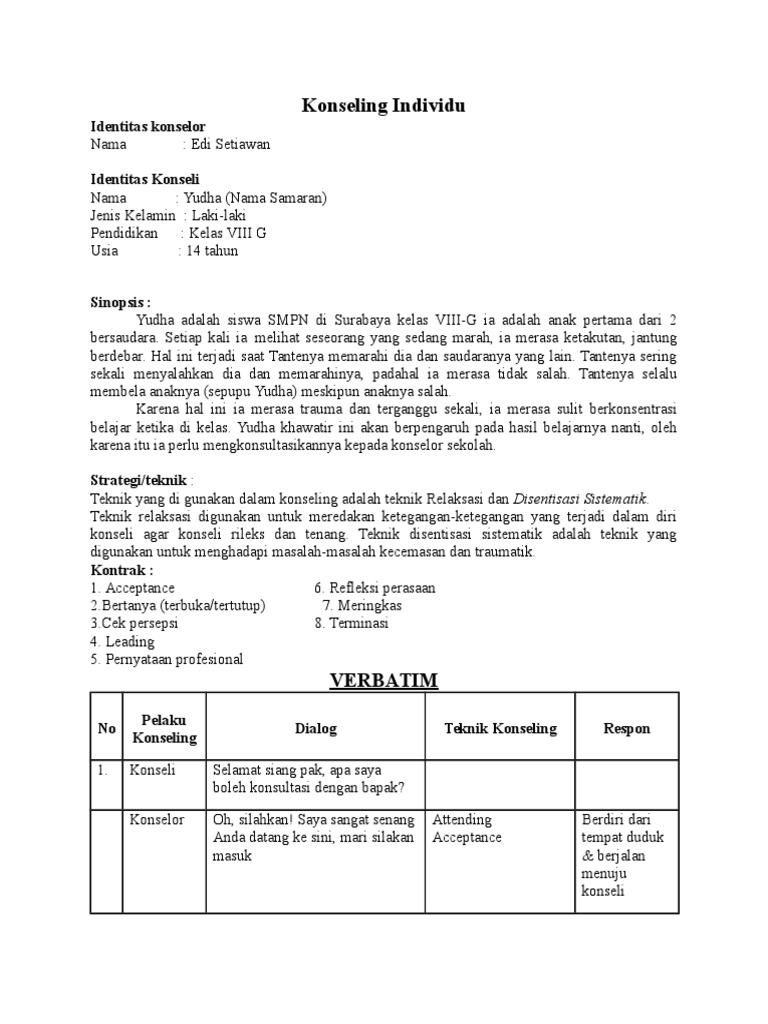 Konseling Individu | PDF