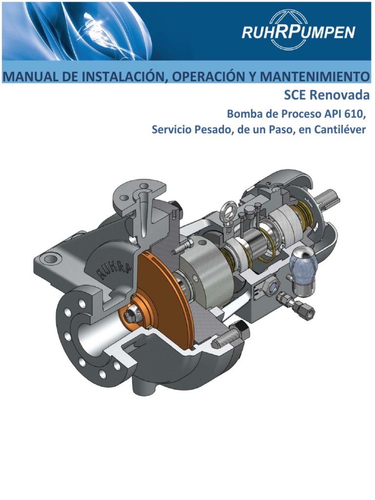 Manual Mto Bomba API Oh2 | PDF | Bomba | Ingeniería mecánica