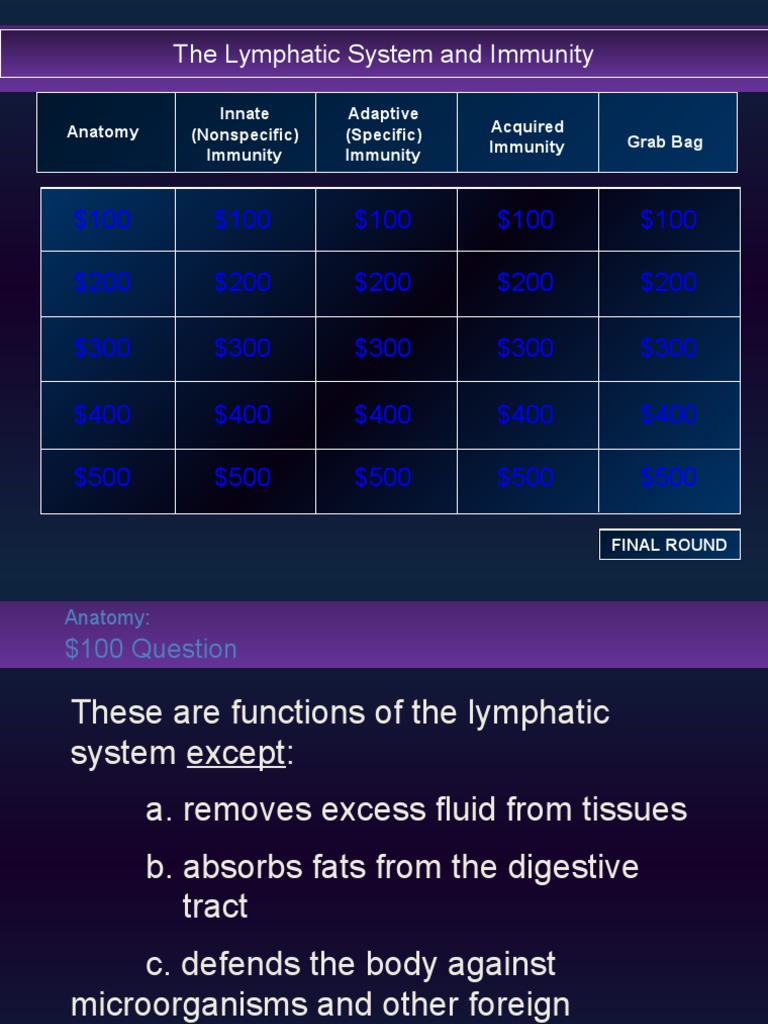 Lymphatic System and Immunity | PDF | Adaptive Immune System | Immune ...
