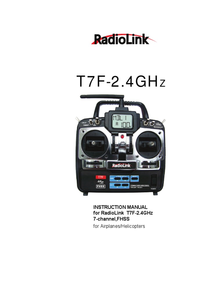 User Manual For RadioLink T7F Transmitter | PDF | Flight Control ...