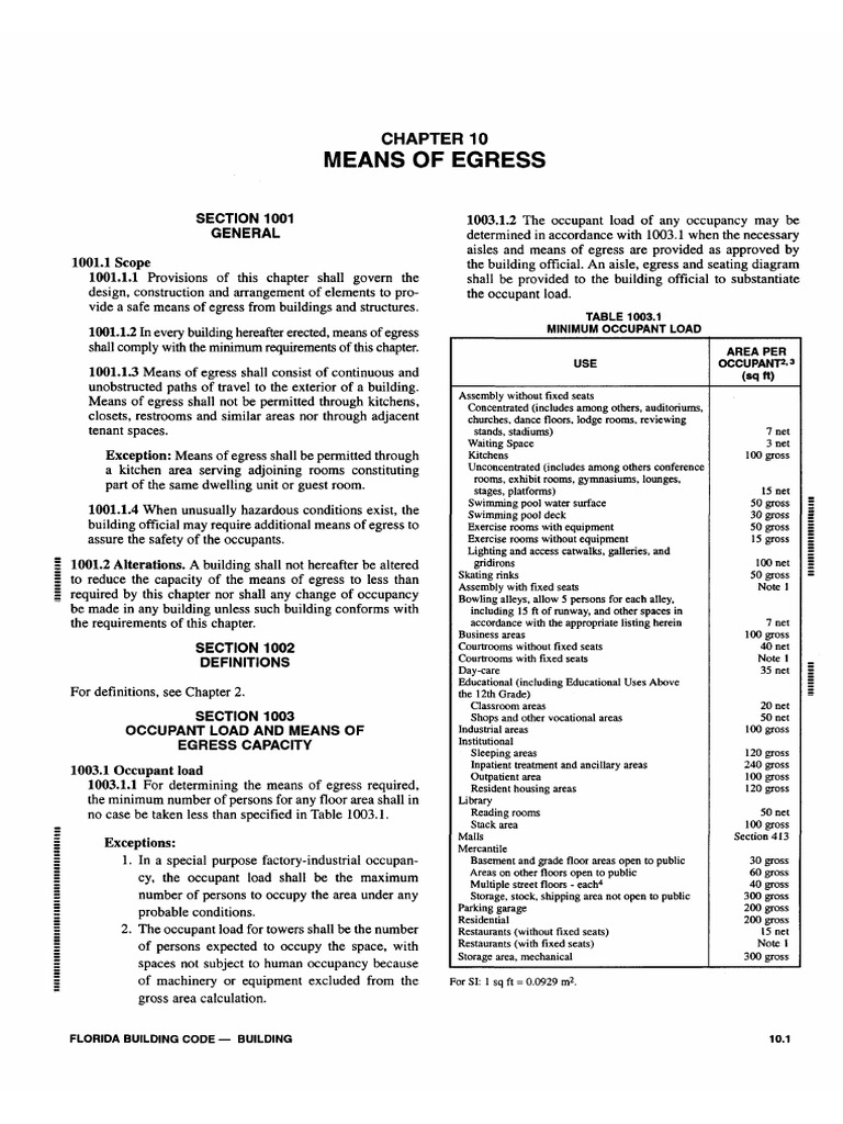 Chapter 10 - Means of Egress | PDF | Stairs | Architectural Elements