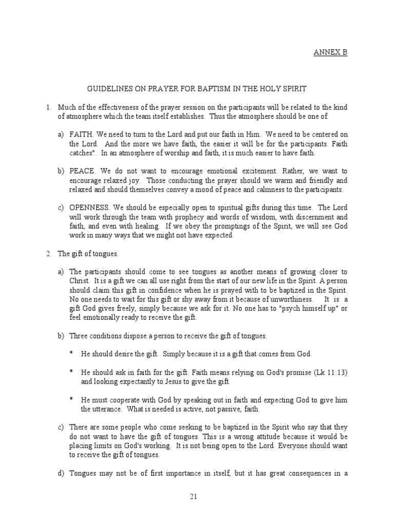 Praying Over Session Talk 9 | PDF | Glossolalia | Prayer