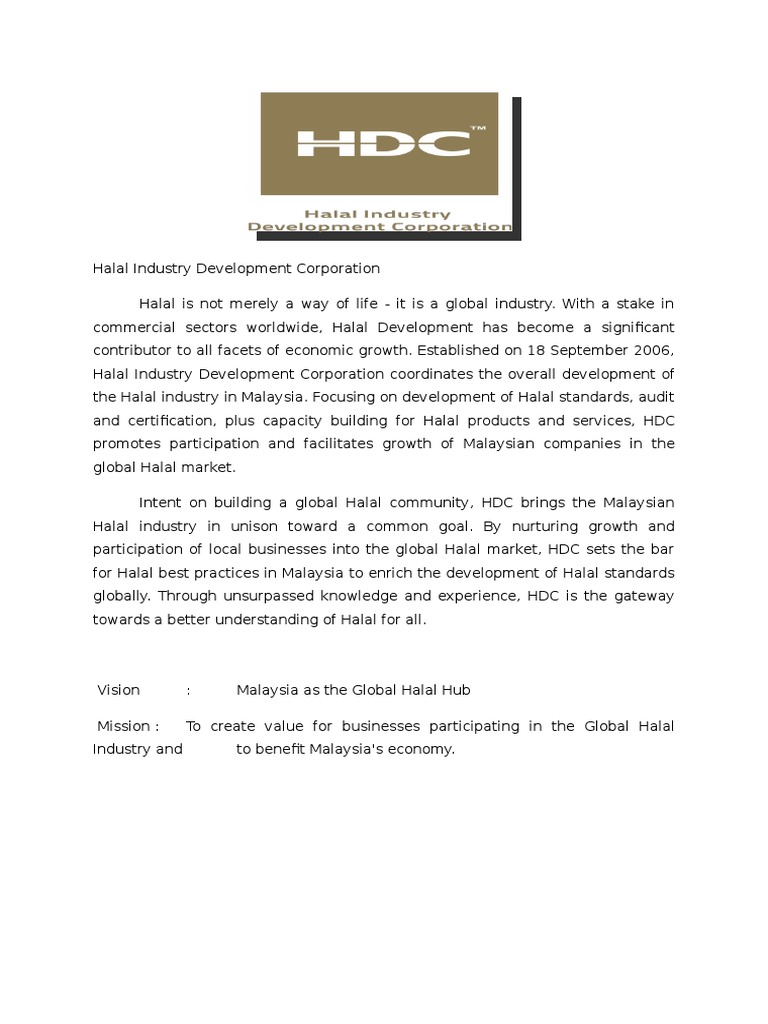 Halal Industry Development Corporation | PDF | Hazard Analysis And ...
