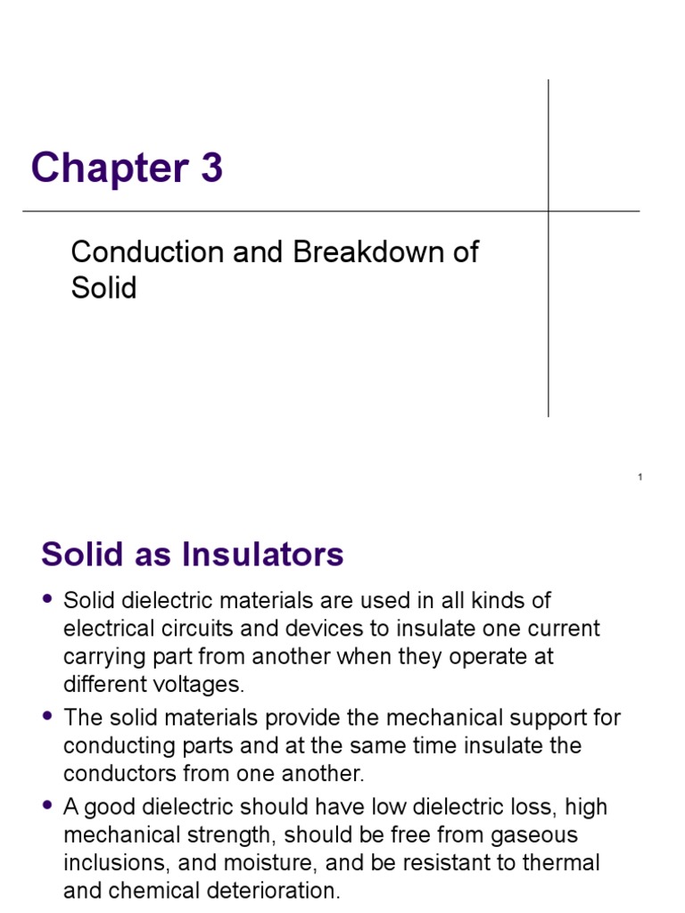 Chapter_3_Breakdown_of_solid.ppt | Electrical Breakdown | Insulator ...