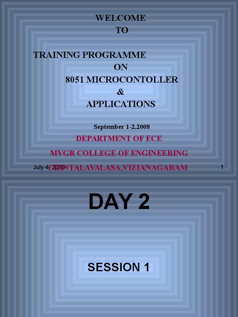 8051 Microcontroller-Day2 | PDF | Input/Output | Computer Data