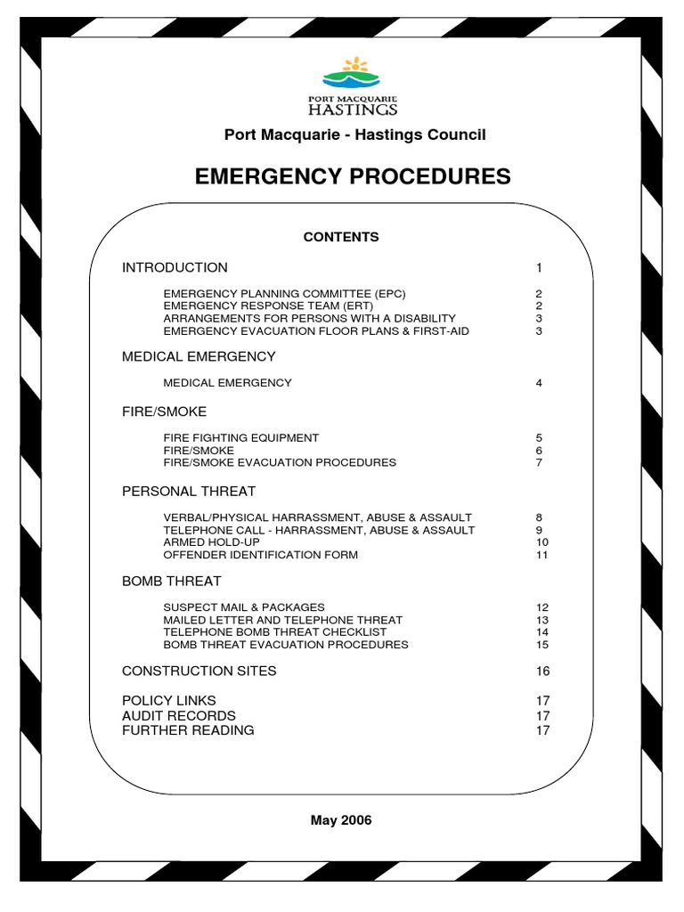 Emergency Procedures | PDF | First Aid | Emergency