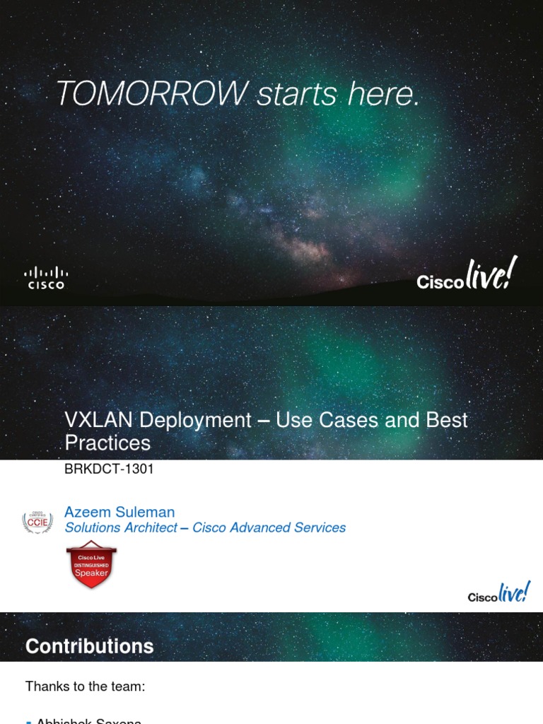 VXLAN Deployment - Use Cases and Best Practices | PDF | Internet Protocols | Computer Network