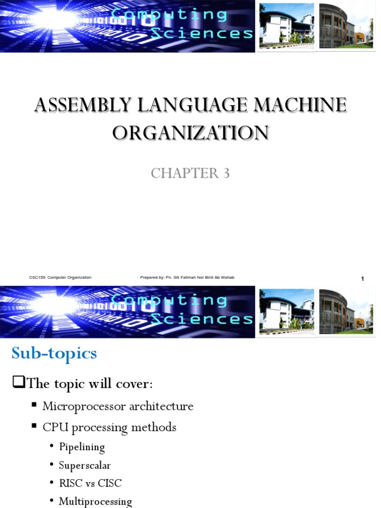 Ch3 - AL Machine Organization | PDF | Central Processing Unit | Instruction Set