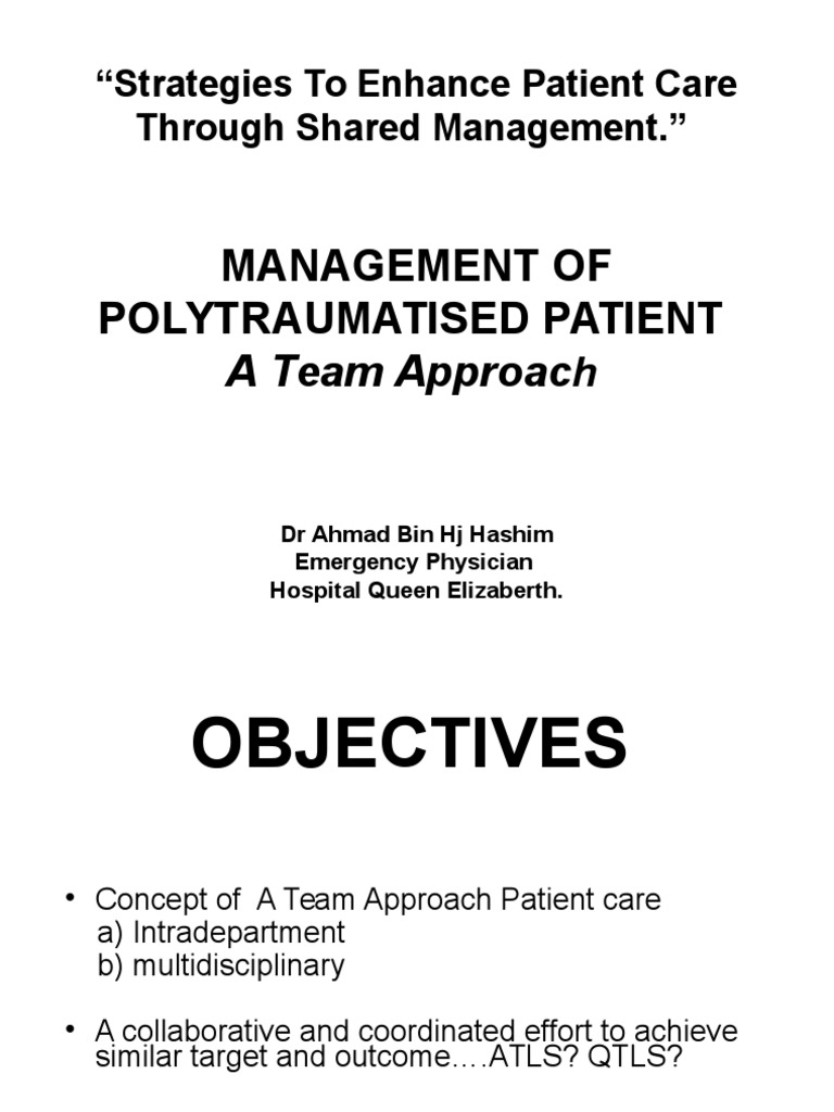 Polytrauma - A Team Approach | PDF | Major Trauma | Health Care