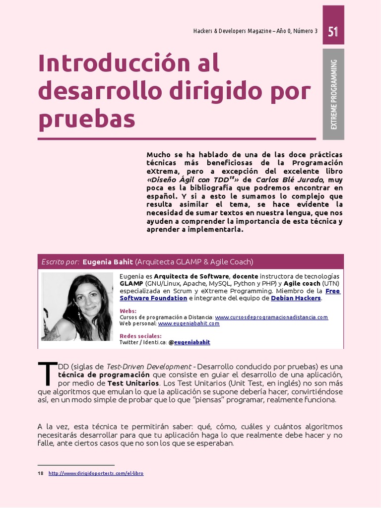 Pruebas Unitarias Python Pdf Desarrollo Guiado Por Pruebas Marco