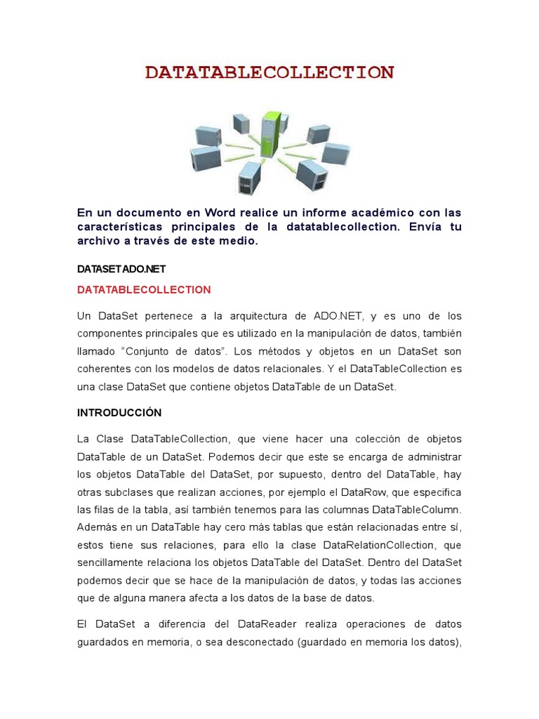 Data Table Collection | PDF | Active X Data Objects | Tabla (base de datos)
