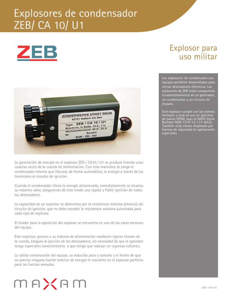 Explosores eléctricos y su uso militar | PDF | Condensador ...