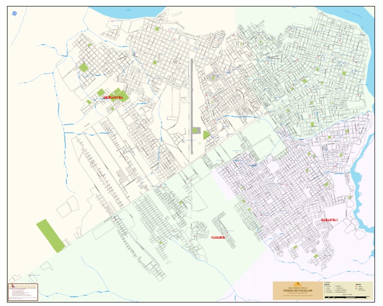 Mapa de Pucallpa y sus Distritos | PDF