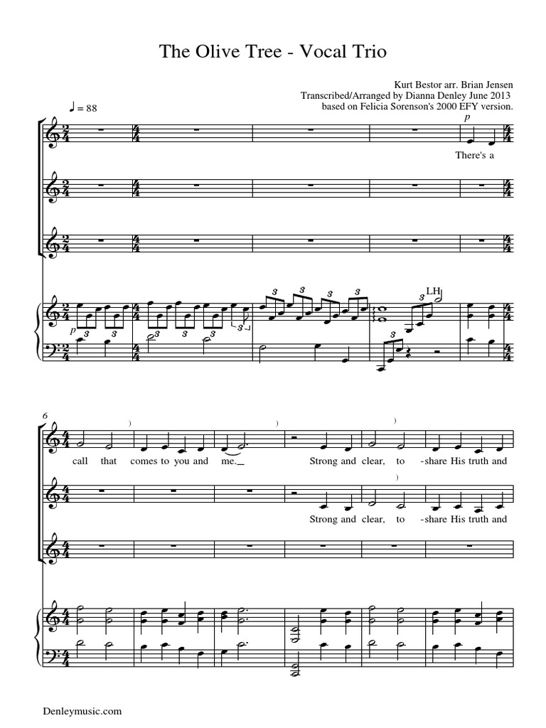 The Olive Tree Vocal Trio | PDF | Religion & Spirituality