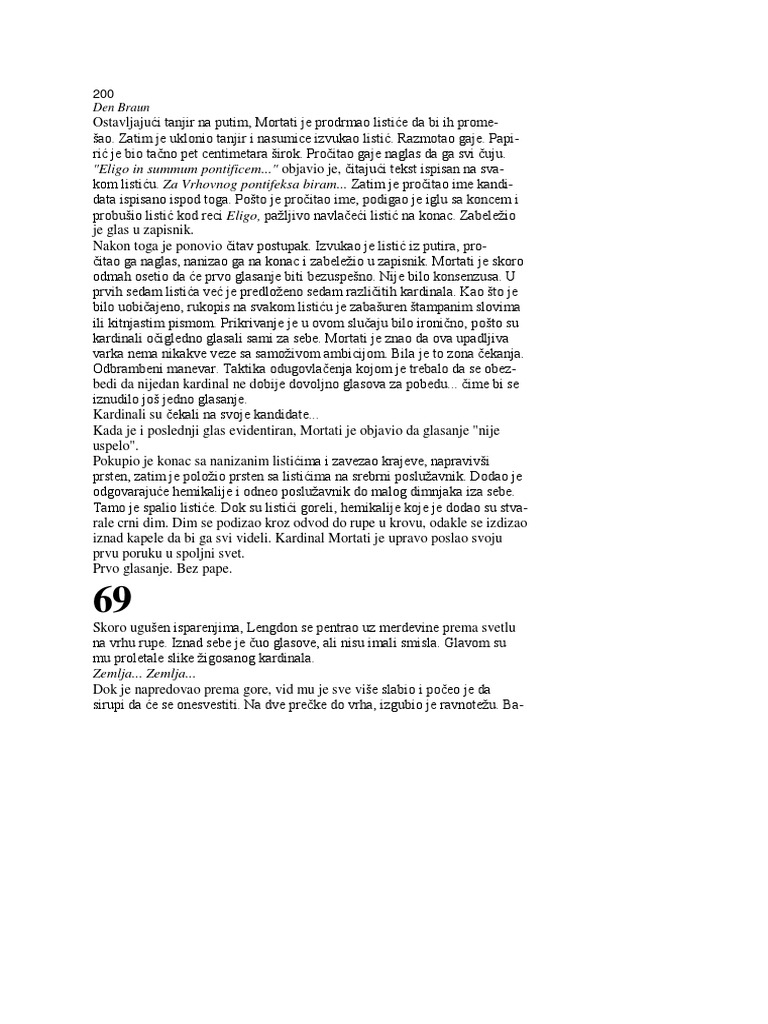 Den Braun - Andjeli I Demoni 5 | PDF