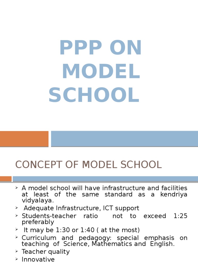 PPP On Model School | PDF | Public–Private Partnership | Infrastructure