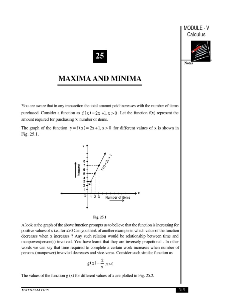 Maxima Minima | PDF | Maxima And Minima | Monotonic Function