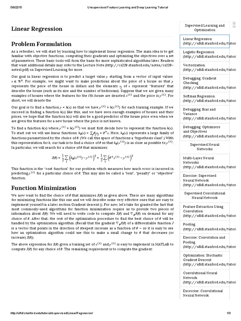 Linear Regression | Download Free PDF | Loss Function | Regression Analysis