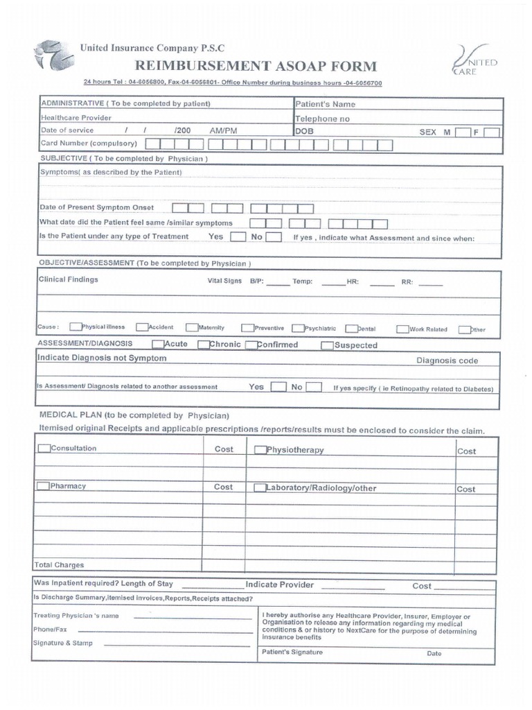 Nextcare Medical Reimbursement Form | PDF