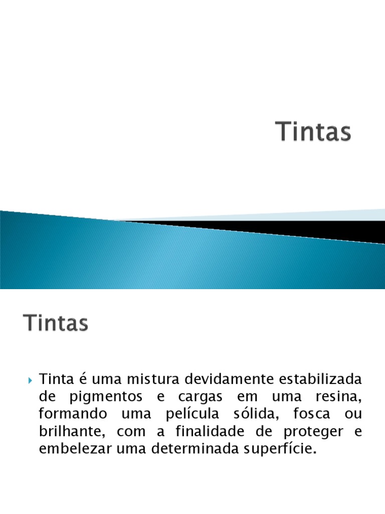 Tintas e Vernizes | PDF | Tinta | Química
