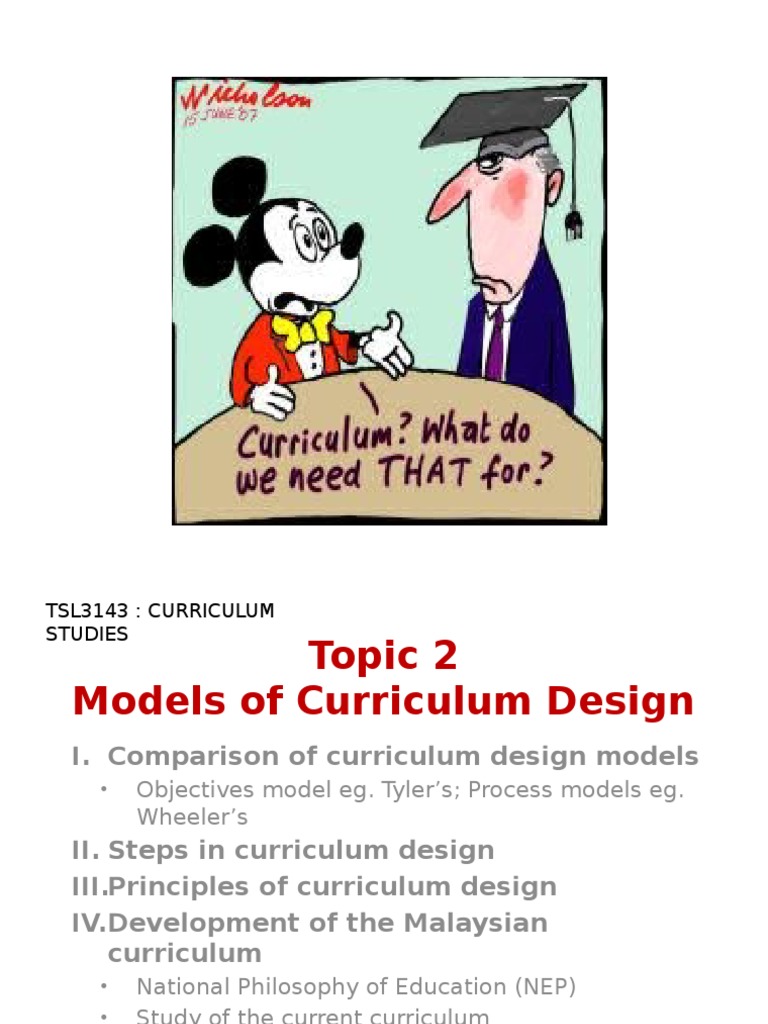 Models of Curriculum Design | PDF | Curriculum | Pedagogy