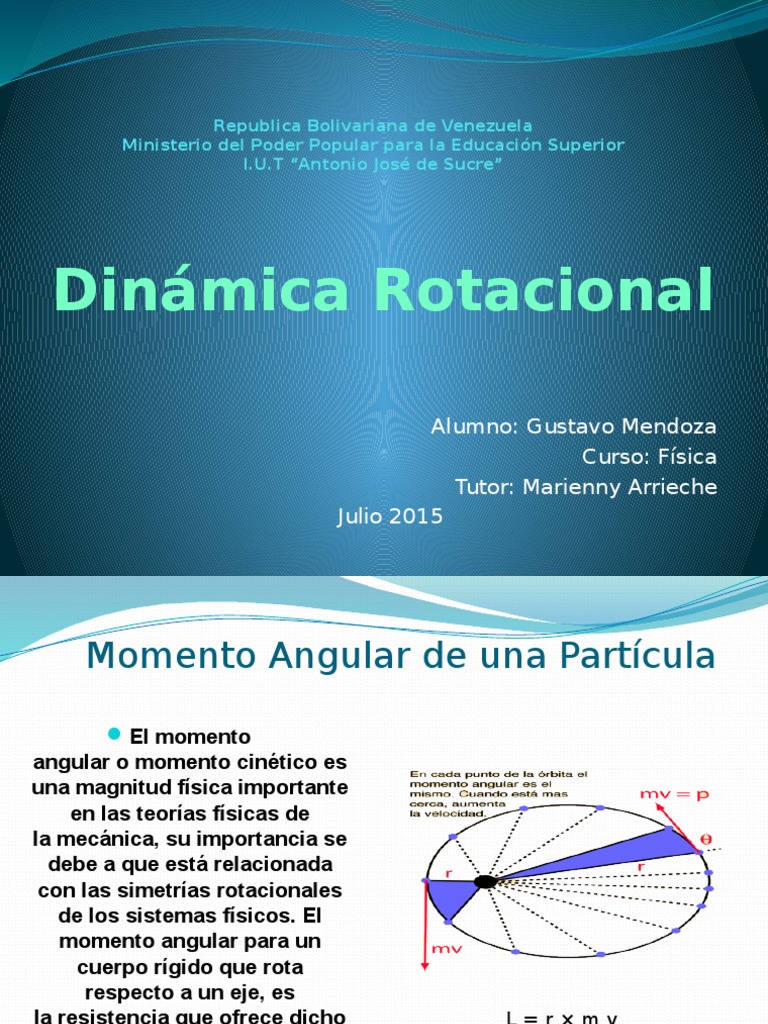 Dinamica Rotacional. | PDF | Giroscopio | Momento angular