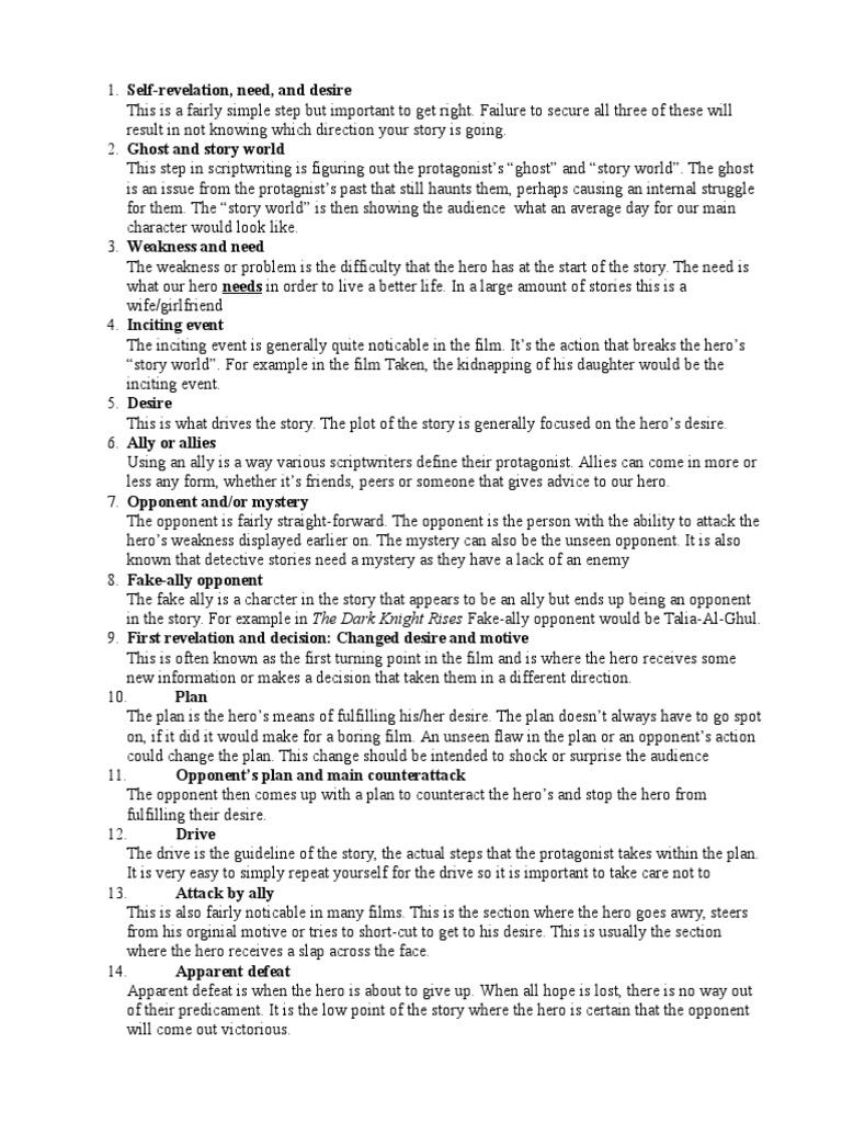 Truby's 22 Steps | PDF | Hero | Leisure