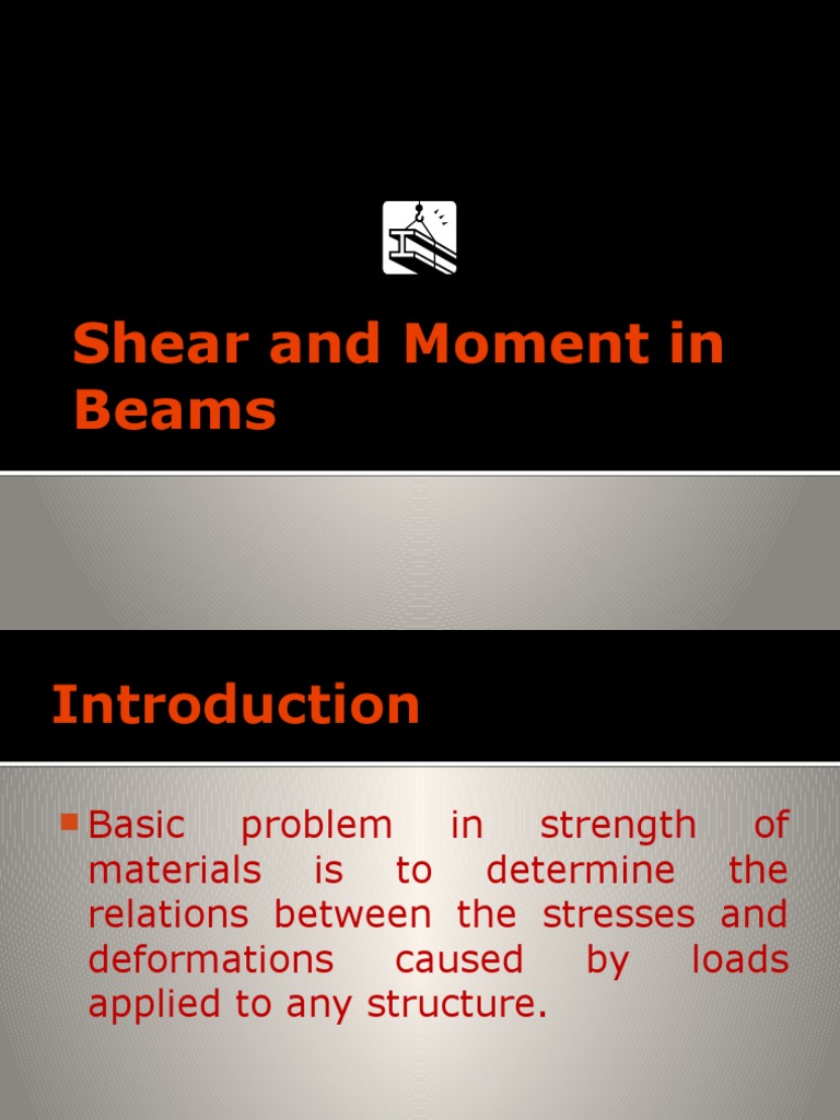 Shear and Moment in Beams | PDF | Bending | Beam (Structure)