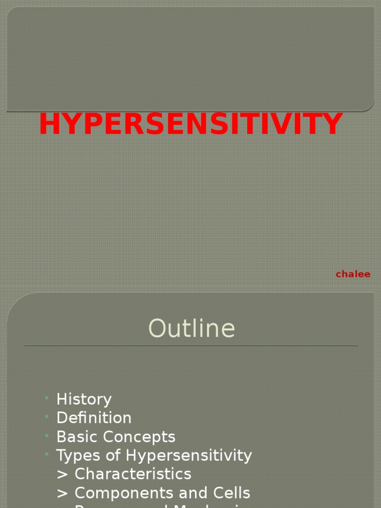 Hypersensitivity Types | PDF | Allergy | Immune System