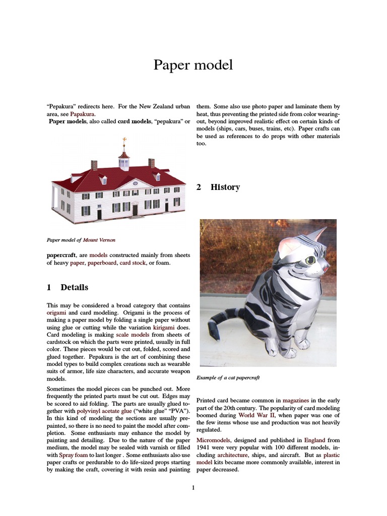 Paper Model | PDF | Art Media | Conceptual Model