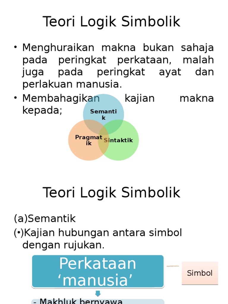 Teori Logik Simbolik | PDF