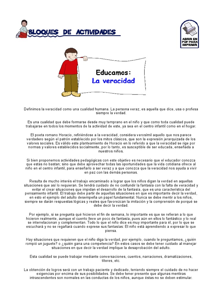 EL VALOR DE LA VERACIDAD | Verdad | Juegos de rol