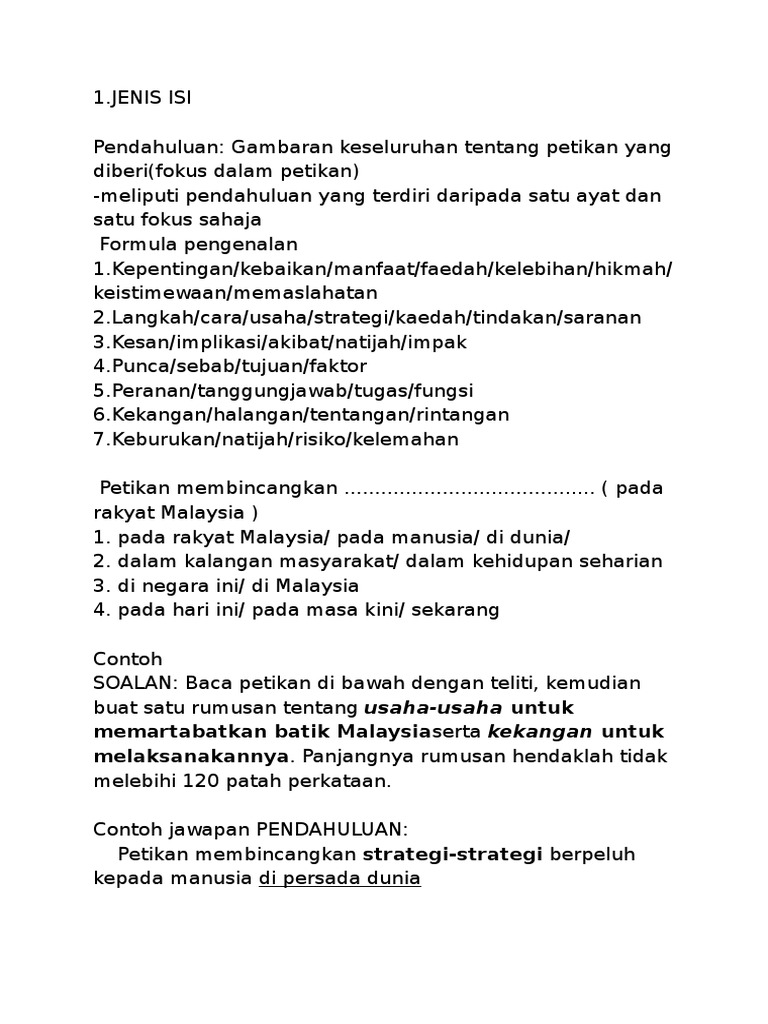 Cara Menulis Rumusan | PDF