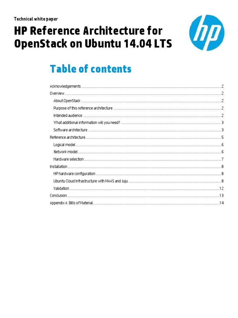 Openstack HP | PDF | Open Stack | Cloud Computing